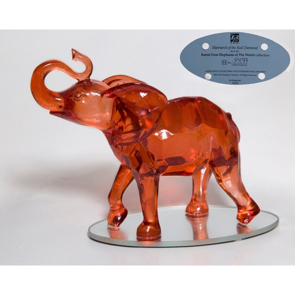 Art | Hamilton Collection Rare Red Gem Elephant On A9593 Matriarch ...